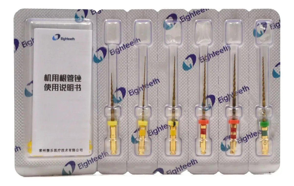 Limas Rotatorias Endodoncia Eighteeth E-flex Gold - Deposito Dental Muelina